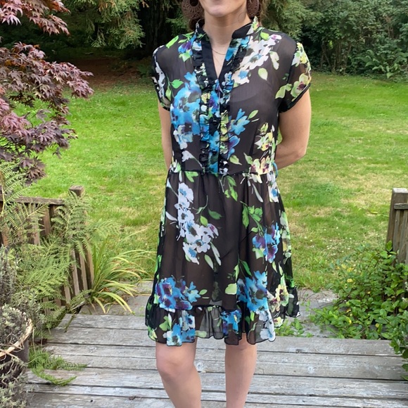 Forever 21 | Dresses | Forever Twenty One Sheer Cocktail Dress Back ...